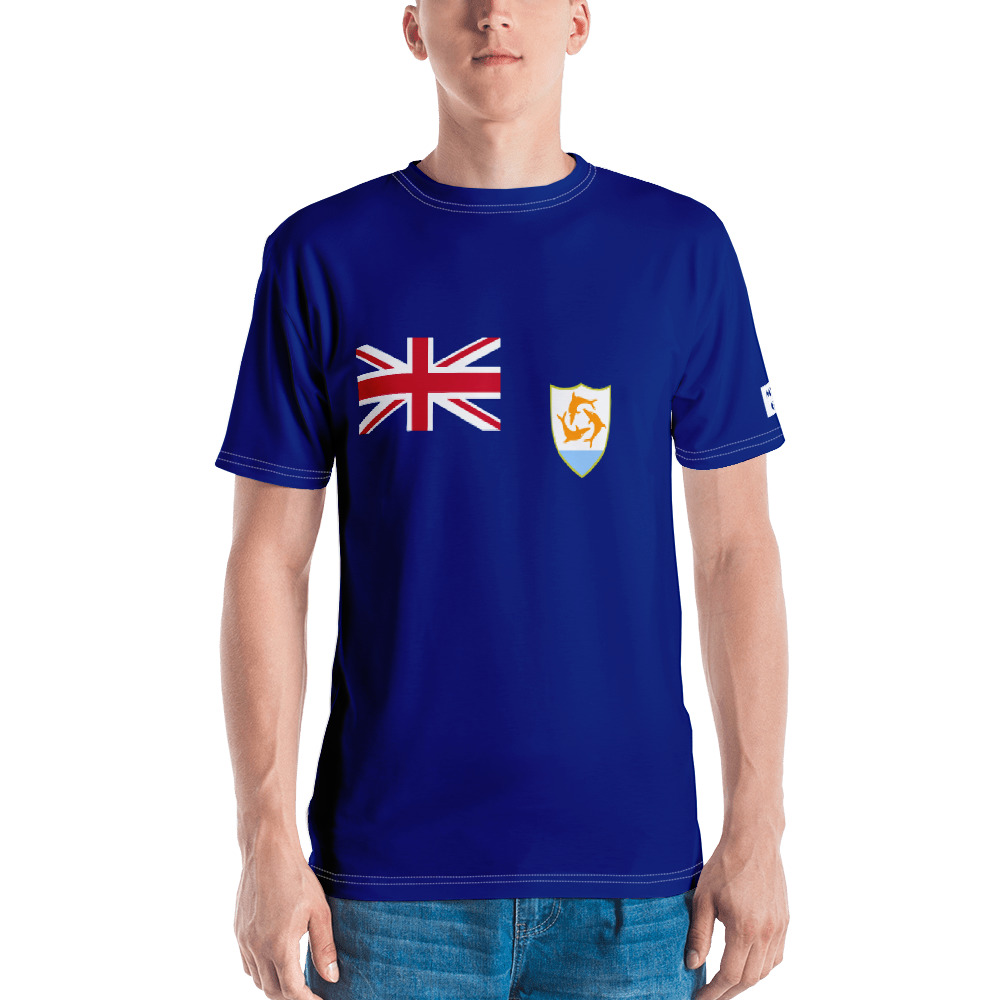 Anguilla Flag Men's T-shirt - Flag and Country