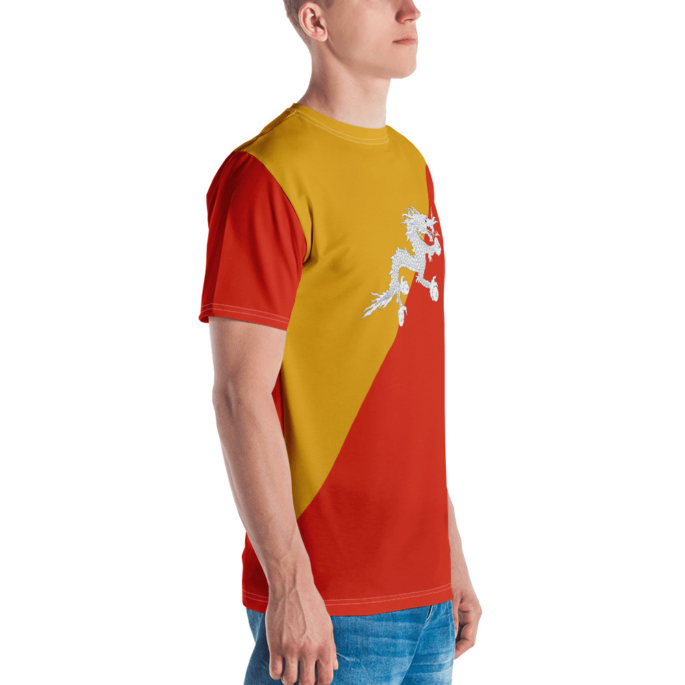 Bhutan Flag Men's T-shirt - Flag and Country