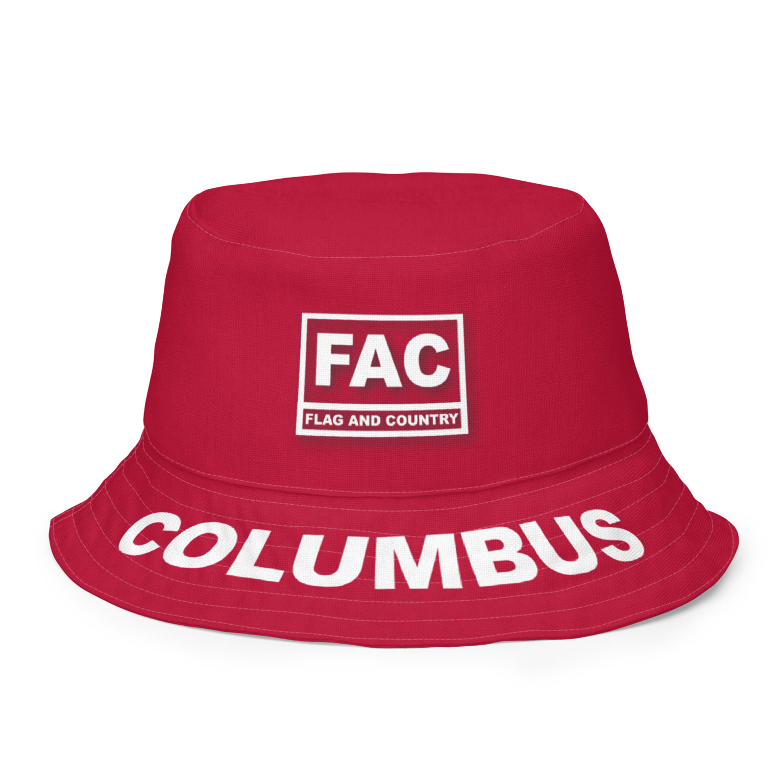 Columbus Reversible bucket hat - Flag and Country